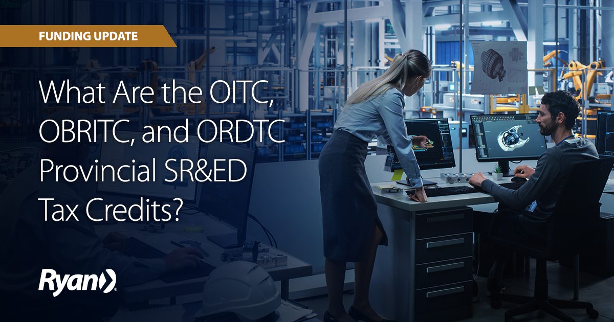 What are OITC, OBRITC, & ORDTC Provincial SR&ED Tax Credits?